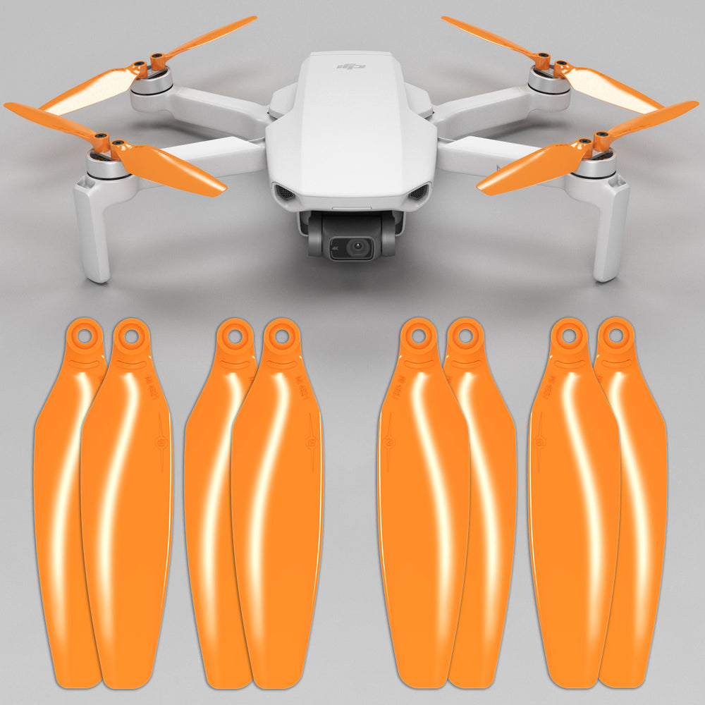 DJI Mini 2 / SE STEALTH Upgrade Propellers -x4 ORANGE -Master Airscrew