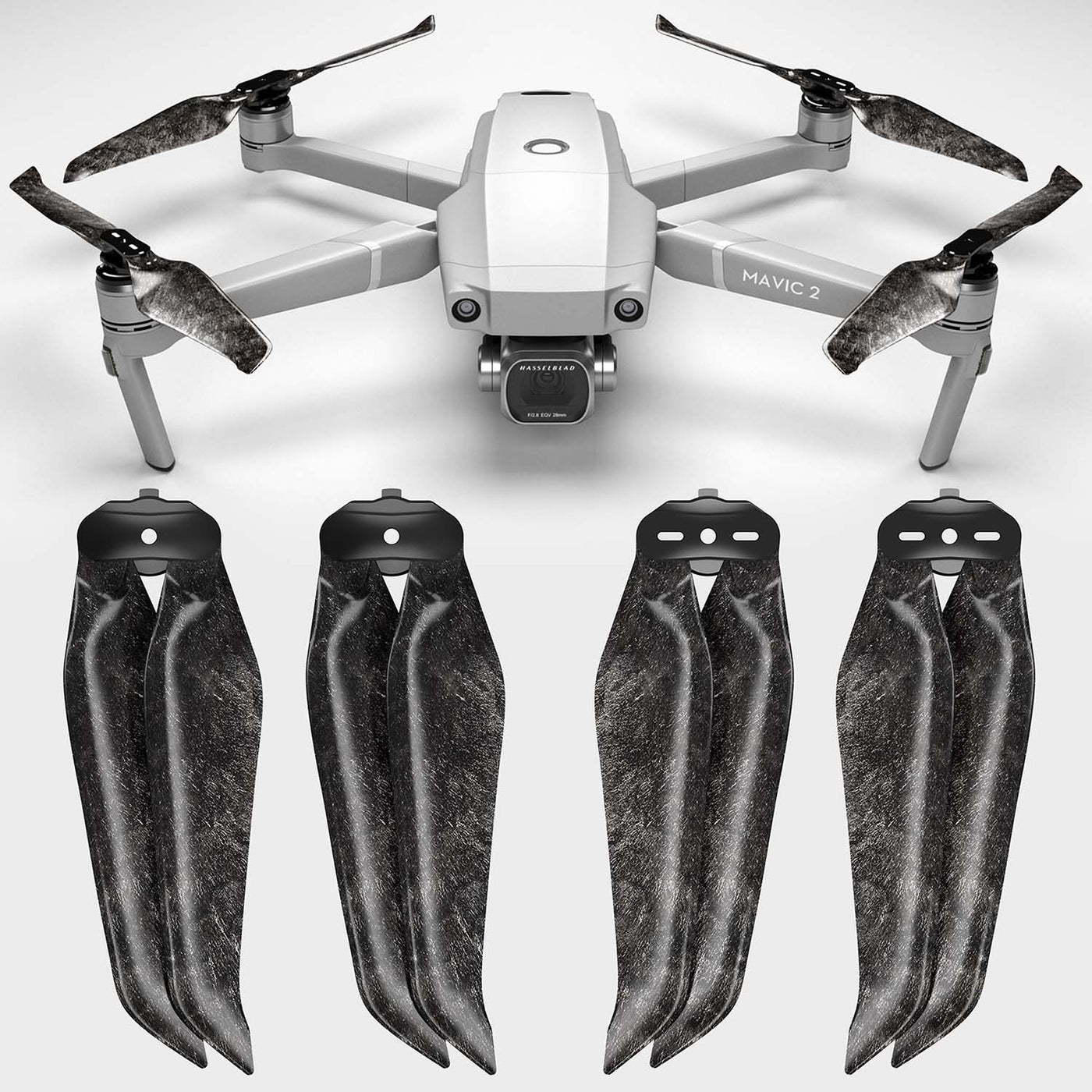 DJI Mavic 2 STEALTH Low-Noise Carbon Fiber Propellers - x4 - Master ...