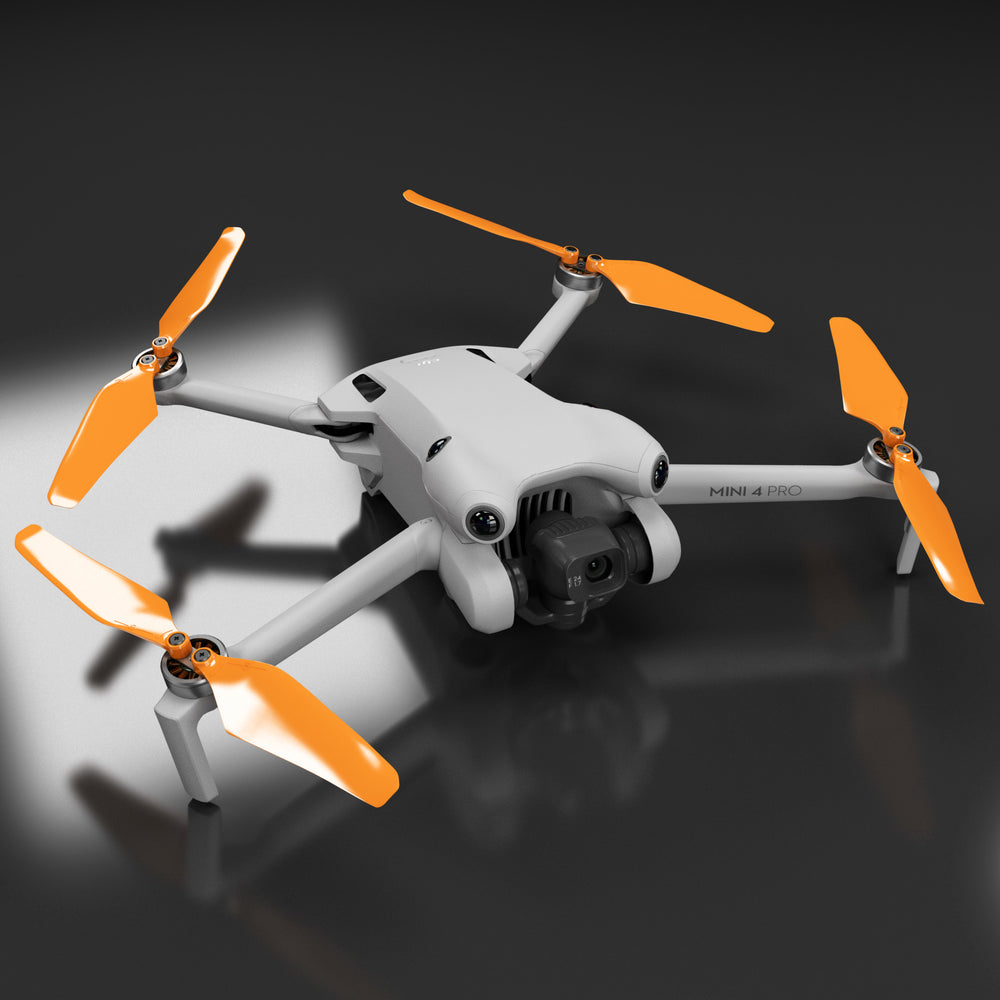 DJI Mini 4 / 3 Pro SUPER STEALTH Upgrade Propellers - x4 Orange