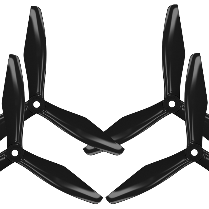 3-Blade FPV Drone Racing / Freestyle Propellers- 6x4.5 Prop Set x4 Black
