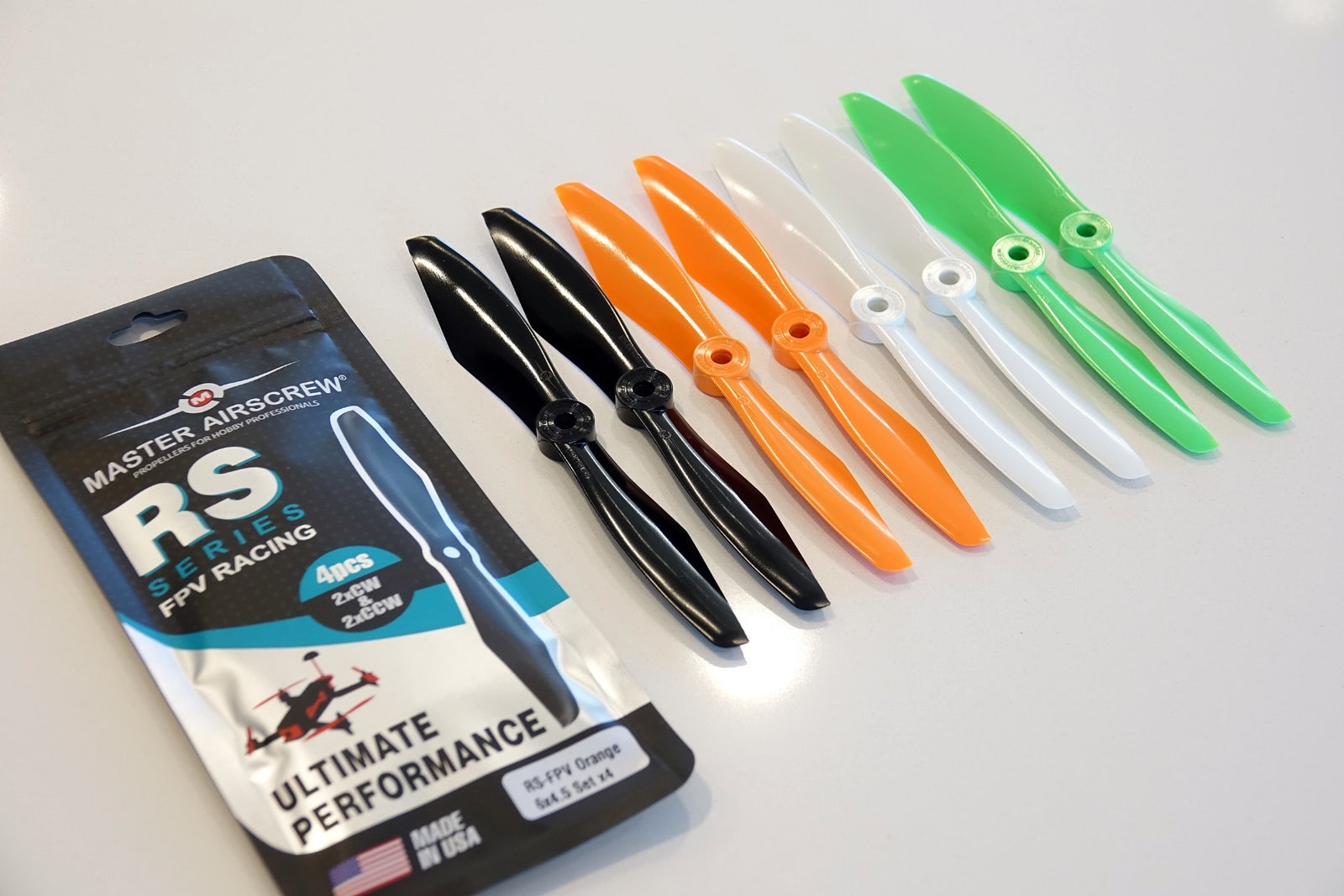 FPV Drone Racing / Freestyle Propellers- 5x4.5 Prop Set x4 White