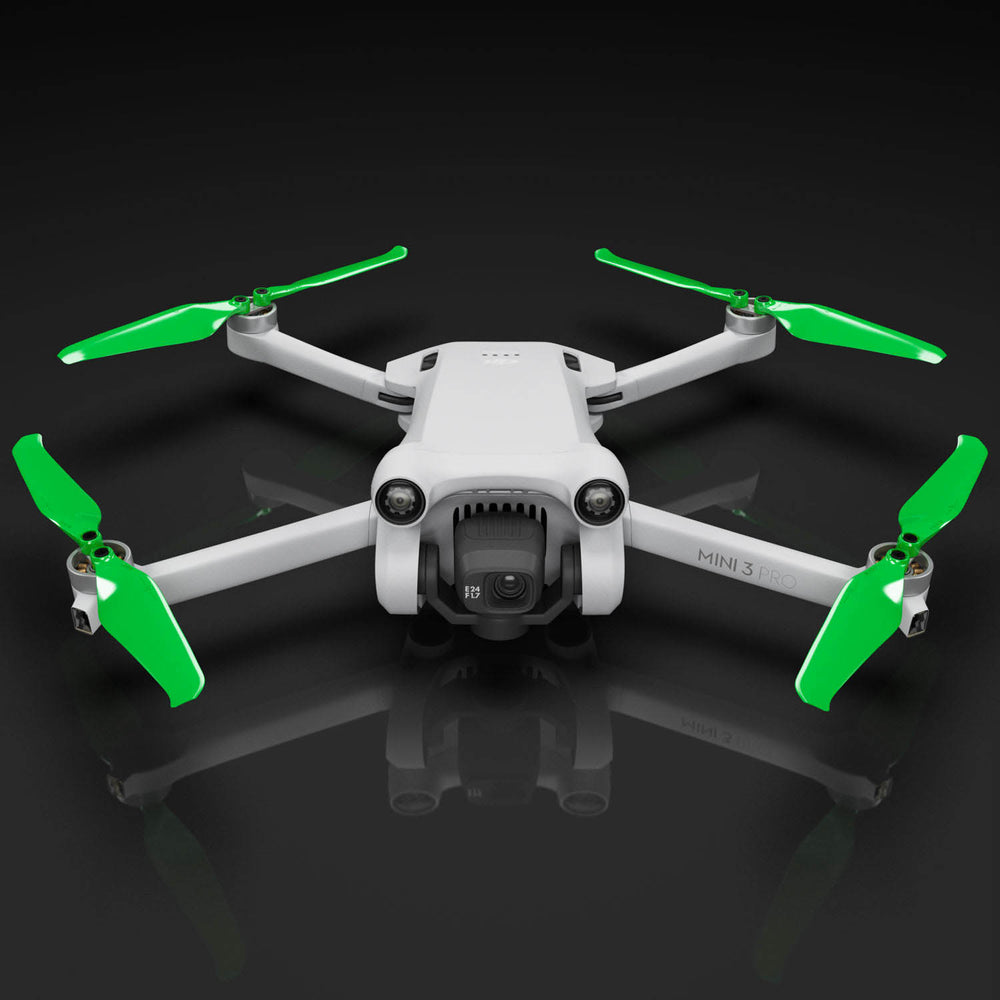 DJI Mini 3 Pro / 4 Pro STEALTH Upgrade Propellers - x4 Green