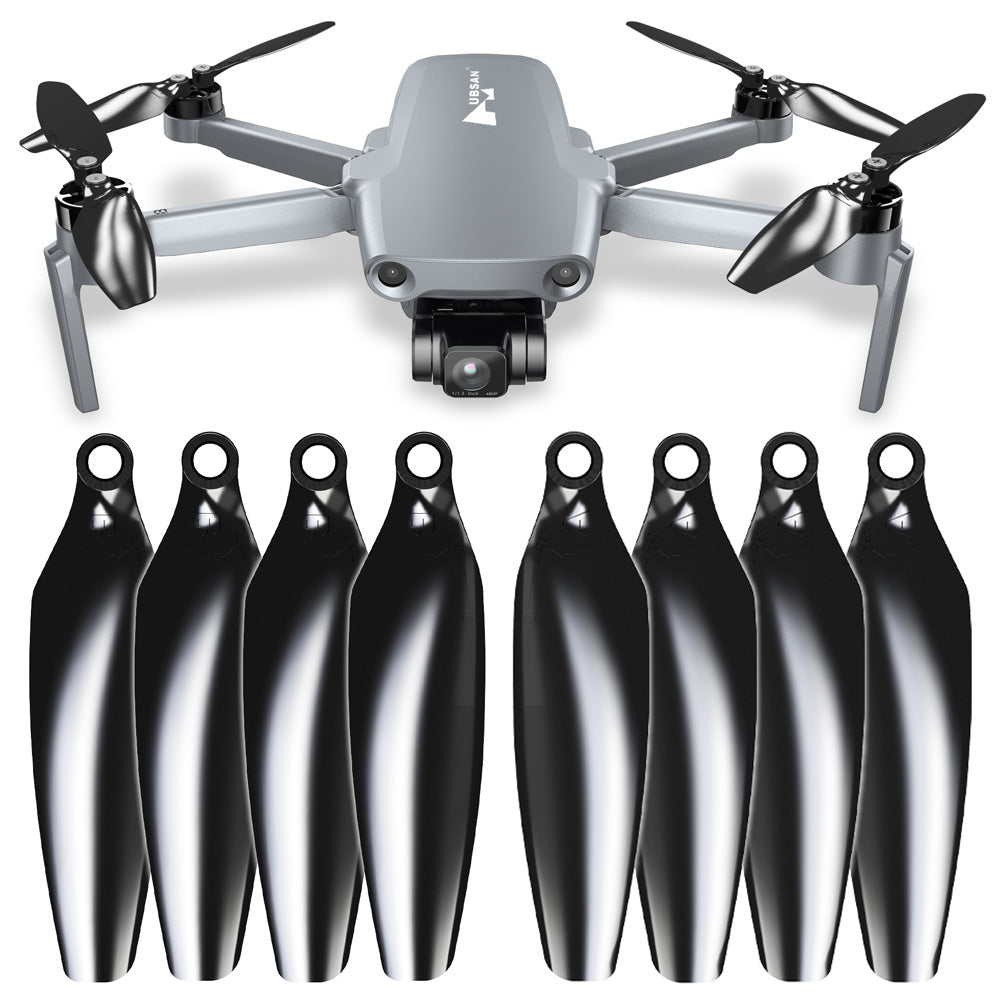 Hubsan Zino Mini Pro & SE STEALTH Upgrade Propellers - x4 Black ...